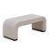 Arch Bench Ottoman in Ivory Bouclé, 60-120cm Sizes